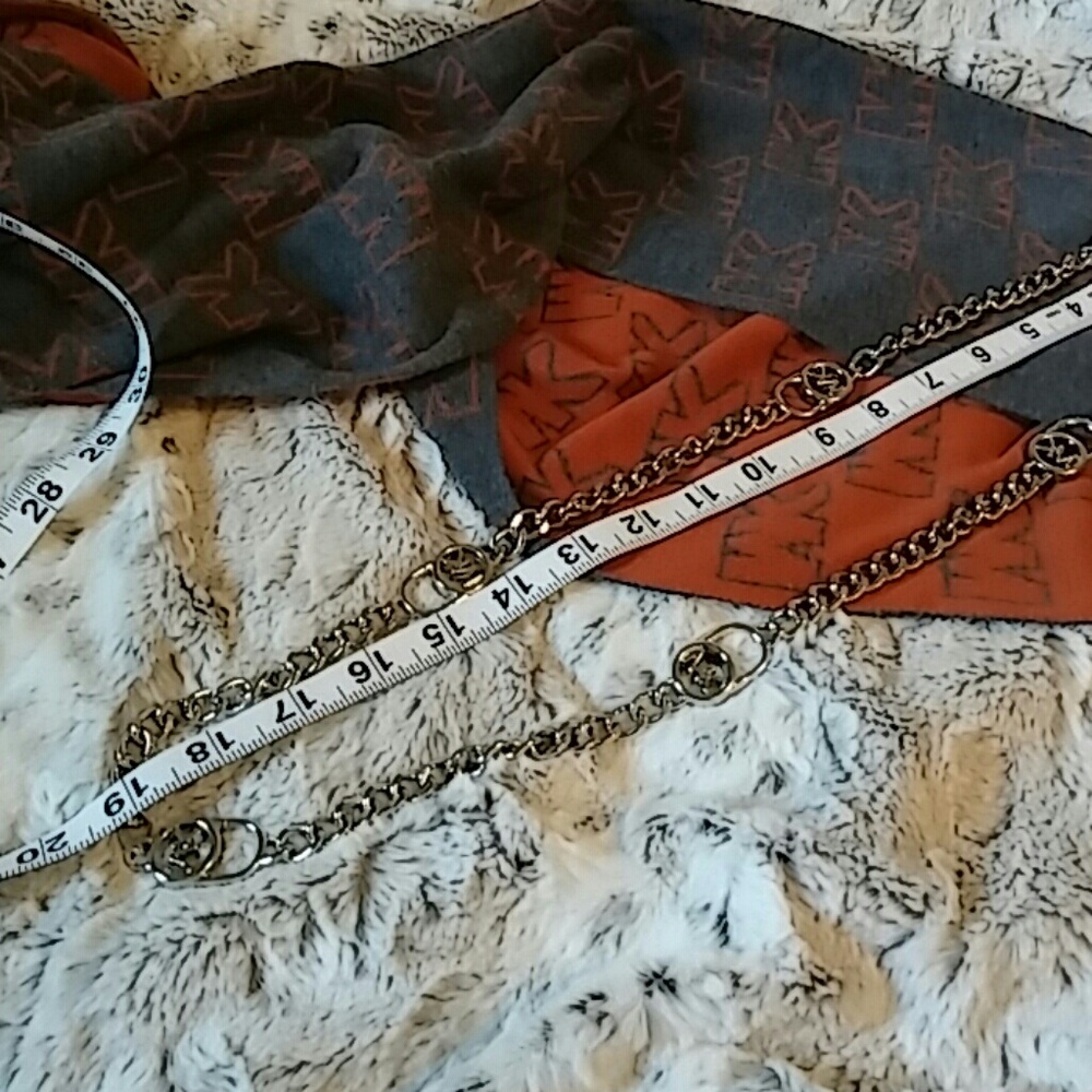 Authentic Michael Kors Silver Chain Belt.. - Gem